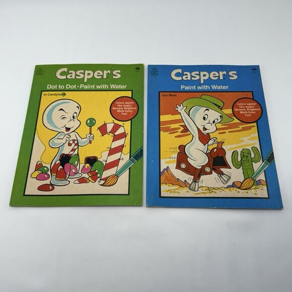 Other | Vintage 198 Casper Paint With Water Book Coloring Children Kid ...